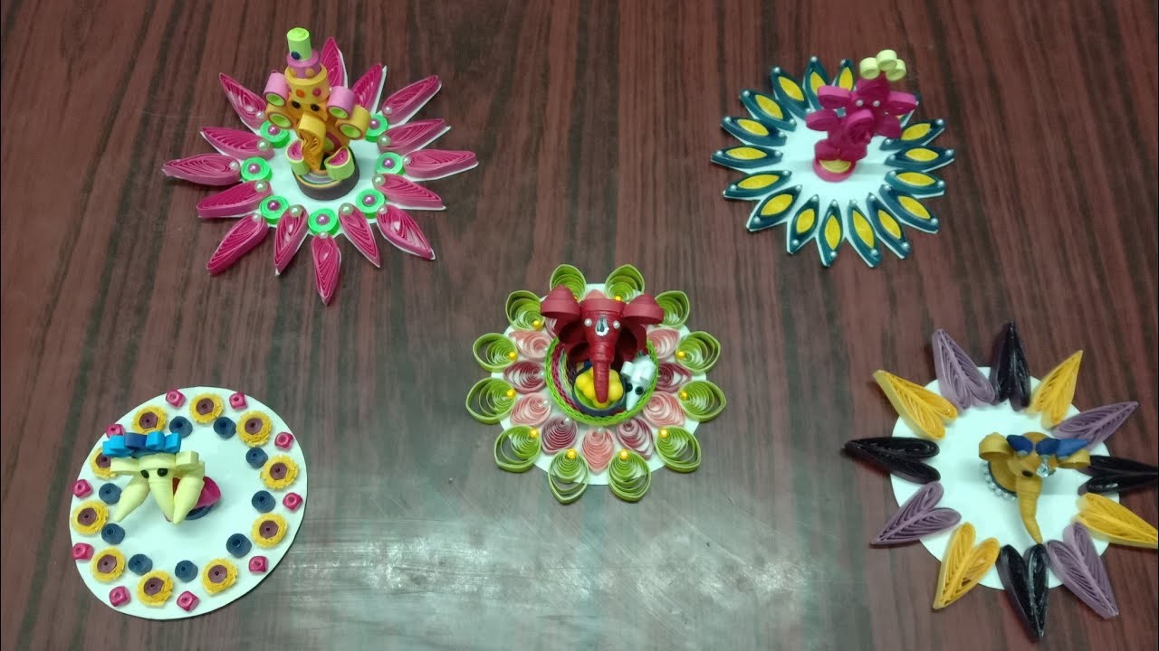 How To Make Paper Quilling Ganesh For Vinayaka Chavithi Special